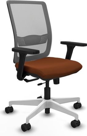 Piqueras y Crespo Haches Stuhl mit 3D-Armen, h&ouml;henverstellbare Lendenwirbelst&uuml;tze, ausgestattet mit Syncro/Traslack und injiziertem Schaum. Mit Rollen von 65 mm Nylon, 