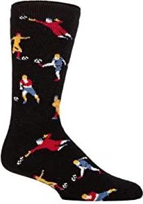 Heat Holders SOCKSHOP Homme 1.6 TOG Lite Loisir Thermique Chaussettes Paquet de 1 Noir Football 39-45