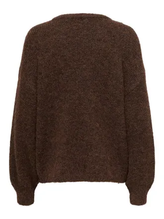 Only Strickpullover ONLNELLIE LS O-NECK KNT NOOS Materialmix, regular fit