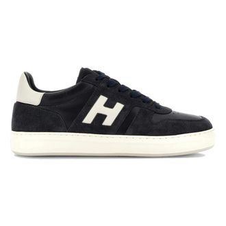 Hogan Homme, Chaussures, Noir, Taille: 43 1/2 EU Grand Central Perforated Baskets