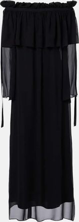 Nina Ricci Off-Shoulder-Maxikleid aus Seide