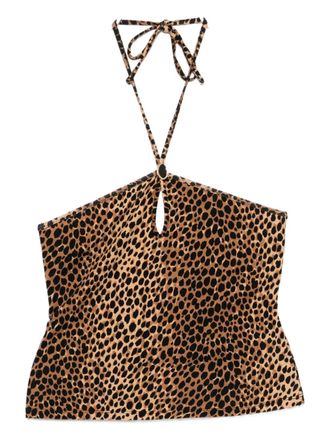 Reformation haut Juniper en maille - Marron