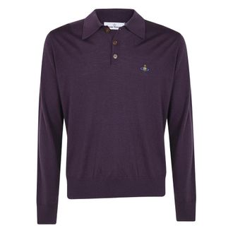 Vivienne Westwood Mark Langarm-Polo - - Tops - Herren - Lila - M