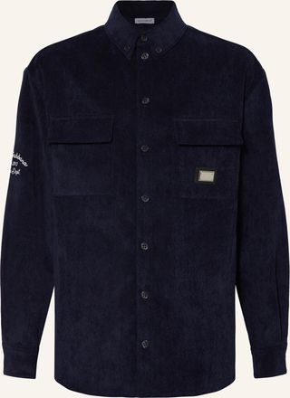 Dolce & Gabbana Cordhemd blau