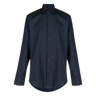 HUGO BOSS Homme, Chemises, Bleu, Taille: XL Chemise en Popeline Stretch, Repassage Facile, Col Kent