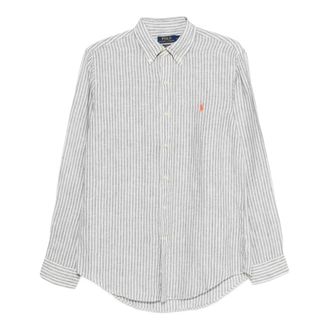 Polo Ralph Lauren Homme, Chemises, Vert, Taille: XL Chemise en Lin Ray&eacute;e