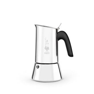 Bialetti Venus Espresso Maker, Stainless Steel, Suitable for All Hob Types Except Induction, 2 Cups, 85 ml, Silver