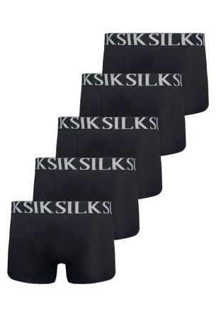 Siksilk Herren Schwarze Pack mit 5 Boxer Shorts XXL