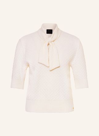 Marc Cain Strickshirt Mit Schluppe weiss