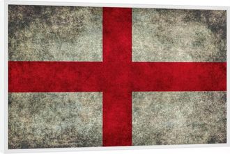 artboxONE Poster mit weißem Rahmen 30x20 cm Reise Flag of England - Bild England Fahne Flagge
