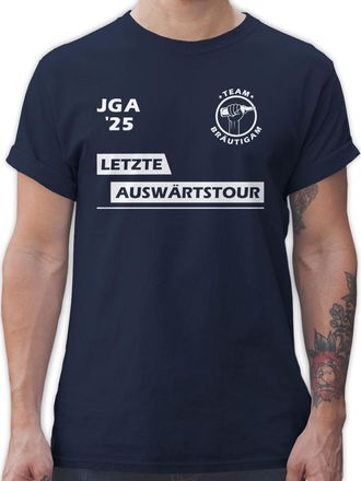 Shirtracer T-Shirt Herren - JGA Junggesellenabschied M&auml;nner - Letzte Ausw&auml;rtstour Team Br&auml;utigam - XXL - Navy Blau - junggesellen Shirt 2022 polter Tshirt junges