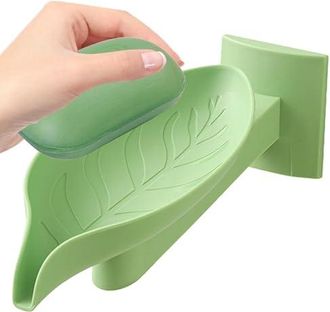 Generico Porte-savon mural, porte-savon, porte-savon mural - Porte-savon de douche sans per&ccedil;age, plateau porte-savon d&eacute;coratif pour laveurs, bouteilles