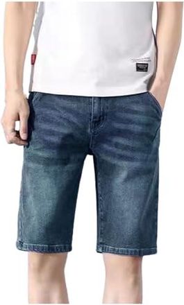 Generic Jean Homme Regular Pantalon Jeans Short en Denim Homme &agrave; Coupe Droite D&eacute;contract&eacute;e pour Un Confort Optimal au Quotidien