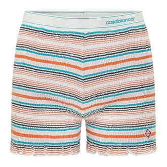Casablanca Gestreifte Raff-Shorts - - Shorts - Damen - Mehrfarbig - L