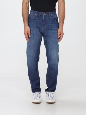 Dondup Jean carrot fit Brighton &agrave; cinq poches en denim stretch bleu
