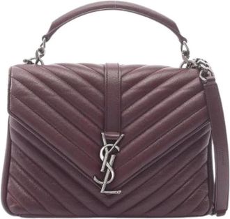 Saint Laurent Sac &agrave; main vintage doccasion - Femme - Pre-owned - Violet - Taille: ONE Size
