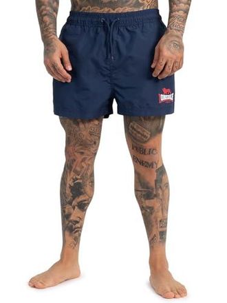 Lonsdale Kilstay Maillot de Bain, Bleu Marine/Rouge/Blanc, XXL Homme