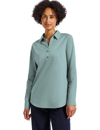 Street One Damen 3412265 Business Hemdbluse, Arona Blue, 44