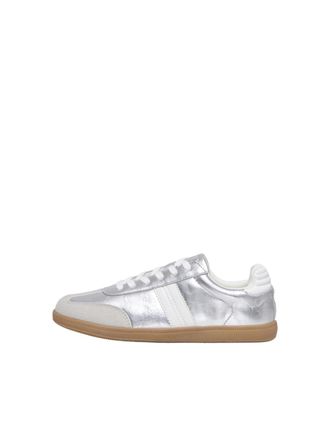 Only Damen Onlamber Pu Sneaker, Silver, 41 EU