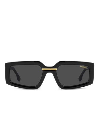 Carrera Sonnenbrille mit eckigem Gestell - Schwarz