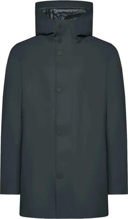 Roberto Ricci Design Rrd, Homme, Manteaux, Gris, Taille: M Parka &agrave; capuche grise avec &eacute;cusson flottant