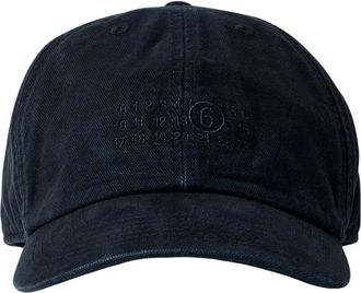 Maison Margiela Homme, Accessoires, Noir, Taille: M Casquette de baseball &agrave; motif logo