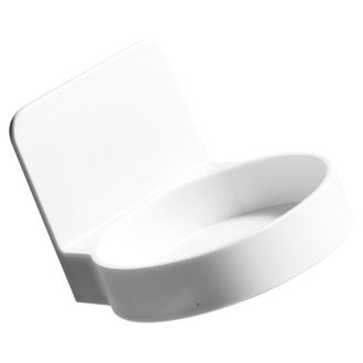 Hemobllo POPETPOP Bohrfreies Wandsaughalter Badezimmerregal Wei&szlig; Toilettenablage und Aufbewahrungsst&auml;nder Wandmontage ohne Schrauben f&uuml;r Bad und K&uuml;che Platzspa