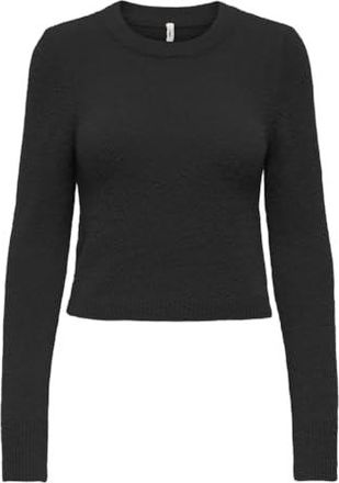 Only Onlpetra LS Pull à col rond CC KNT pour femme, Noir, M