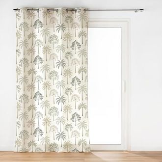 Douceur d'Intérieur Ösenvorhang, 140 x 280 cm, Palmea, Grün, sandgestrahlt, Bedruckt