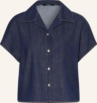 someday Someday Bluse Zondra In Jeansoptik blau