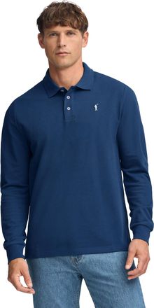 Polo Club Herren Poloshirt Kurzarm Indigo Blau Regular Fit Baumwolle Männer Polohemd Longsleeve