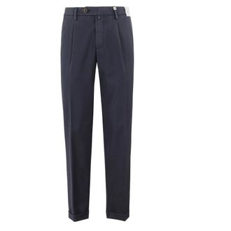 Myths Blaue Woll-Chinohose - - Trousers - Herren - Blau - 2XL