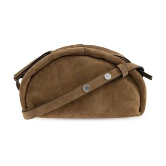 AllSaints Femme, Sacs, Brun, Taille: ONE Size Sac bandouli&egrave;re Rosalie Arc en daim