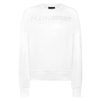Plein Sport Femme, Sweatshirts et sweats &agrave; capuche, Blanc, Taille: 36 FR Jogging SweaT-shirt LS