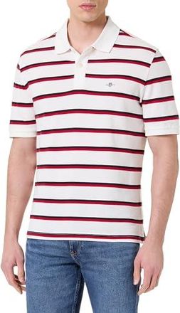 GANT Striped SS Polo, Coquille doeuf, XL Hommes