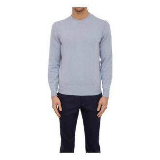 Eleventy Blauer Rundhalsausschnitt Pullover - - Knitwear - Herren - Blau - M