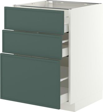 IKEA METOD / MAXIMERA Unterschrank mit 3 Schubladen