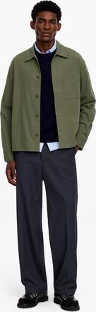 Arket Overshirt Aus Baumwolle -Gr&uuml;n