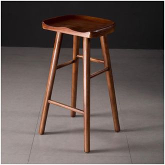 Generic Barhocker in Tresenh&ouml;he mit Fu&szlig;st&uuml;tze, Esszimmerst&uuml;hle ohne R&uuml;ckenlehne aus Holzgestell f&uuml;r K&uuml;cheninsel, Pub oder Esszimmer, 37 x 39 x 75 cm, stilvoll
