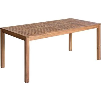 Beliani Beliani - Table &agrave; Manger Rustique pour Ext&eacute;rieur 180 x 90 cm Bois dAcacia Marron Clair Ombriano