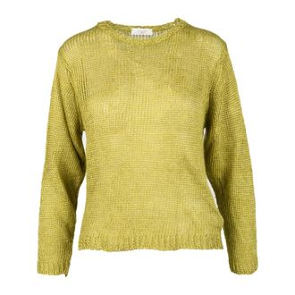 Slowear Leinenstricktop - - Knitwear - Damen - Gr&uuml;n - XS