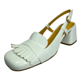 Mara Bini Mara Bini S122 Seta Tania Damen Sling-Pumps Off-White - - Shoes - Damen - Wei&szlig; - 36 EU
