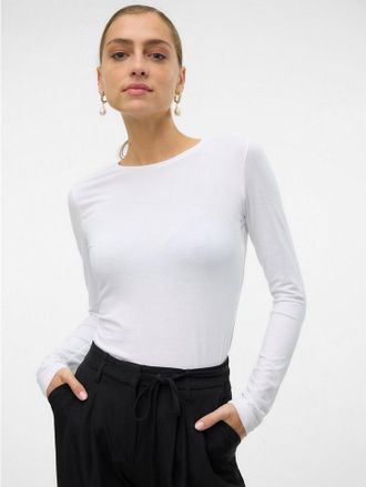Vero Moda Langarmshirt VMLULU LS O-NECK TOP JRS GA NOOS