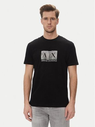 A|X Armani Exchange T-Shirt XM000555 AF10358 UC001 Schwarz Regular Fit