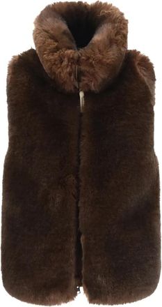 Woolrich Hybrid Curly Vest - - Jackets - Damen - Braun - S