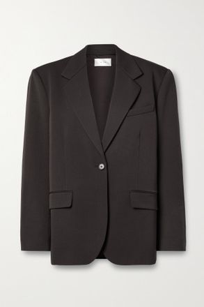 The Row Viper Blazer Aus Grain De Poudre Aus Wolle - Braun