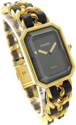 Chanel Montre Vintage en Cuir Pre-owned - Femme - Pre-owned - Noir - Taille: ONE Size