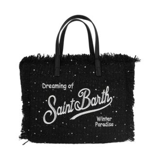 Saint Barth Colette Tweed N - Femme - Sacs - Noir - Taille: ONE Size