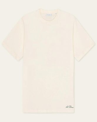 Les Deux T-Shirt mit Backprint und Label-Schriftzug, Regular Fit in