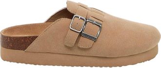 Rocket Dog Abel Plus Clogs f&uuml;r Damen, Wildleder, Plattform-Absatz (Braungrau)